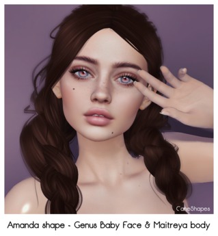 Second Life Marketplace - 06/24/2019 Amanda Shape for GENUS BABY W001 ...