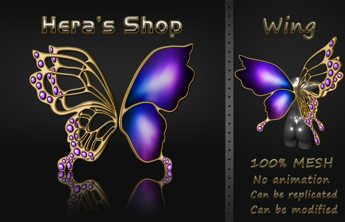 Second Life Marketplace - Diamond hollow wings