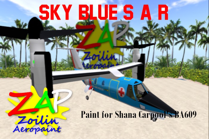 Second Life Marketplace - ZAP BA609 Sky Blue SAR