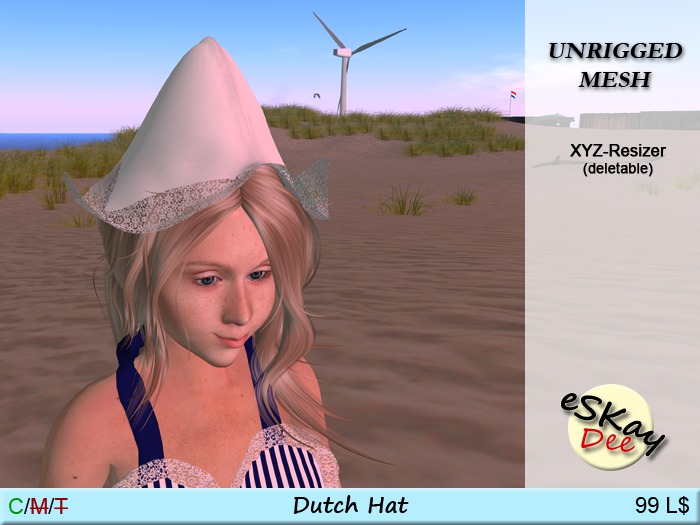 Second Life Marketplace - ~eSKayDee~ Dutch Hat