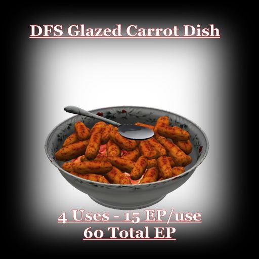 Second Life Marketplace - DFS TEXTURE - DFS Glazed Carrot Dish