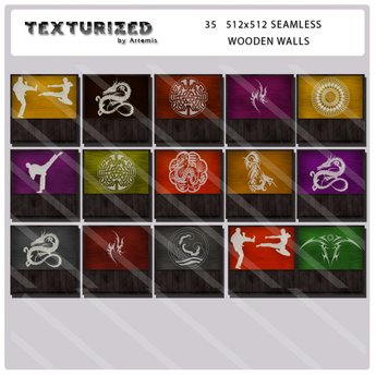 Second Life Marketplace - wooden wall textures