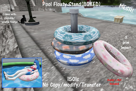 Second Life Marketplace - Pool Floaty Stand(BOXED)