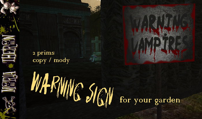 Second Life Marketplace - [ Moria'Theron ] 59 SIGNS - SCHILD - Warning ...