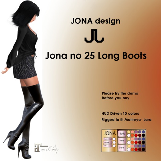 Second Life Marketplace - Jona 25 long Boots box