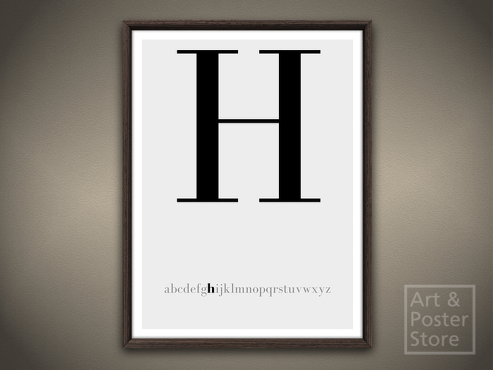 Second Life Marketplace - Typeface Poster Capital Letter H | Mesh ...