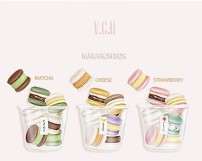 Second Life Marketplace - VCO ~ Strawberry Makaron / BOX