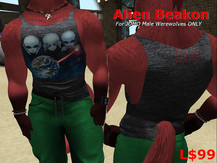 Second Life Marketplace - JOMO male Werewolf -Aliean Beakon- [SR INDUSTRYS]