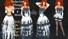 Second Life Marketplace - TNC Seductive Plunge Gown - White-Blue