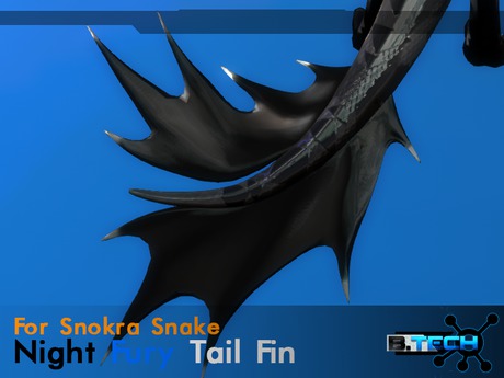 Second Life Marketplace - Snokra Snake - Night Fury Tail Fin