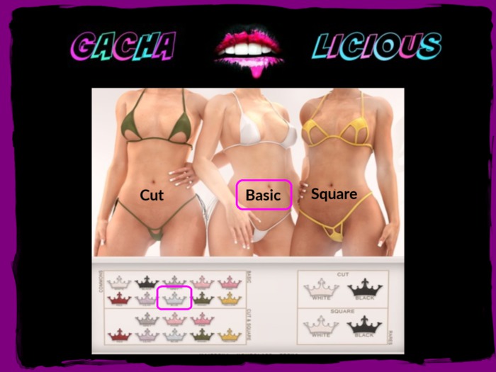 Second Life Marketplace - #EMPIRE - Basic Tinykini - Hourglass - blue