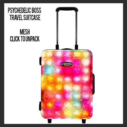 Second Life Marketplace - Psychedelic Boss Travel Suitcase (add)
