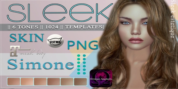 Second Life Marketplace - Simone skin in 6 tones/catwa,maitreya Full Perm
