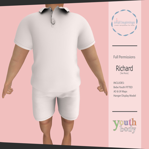 Second Life Marketplace - SB-BEBEYOUTH Richard Outfit (Fitted)