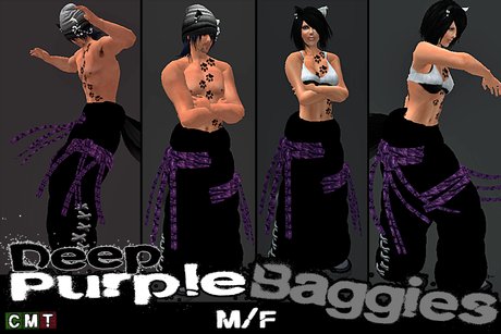 Second Life Marketplace - Deep Purple Baggies M/F (Box)