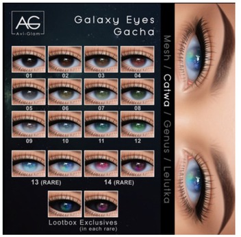 Second Life Marketplace - AG. Galaxy Eyes Gacha - Genus - 11
