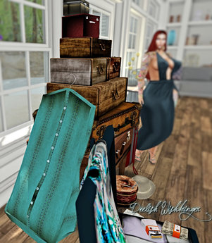 Second Life Marketplace - World Traveler Luggage Display Prop
