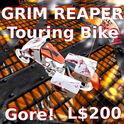 Second Life Marketplace - Touring Bike "Grim Reaper"