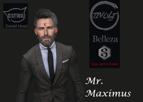 Second Life Marketplace - Tivoli Inc Mr. Maximus Shape For Catwa Daniel ...