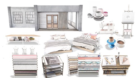 Second Life Marketplace - ionic : Design Bed (Color)