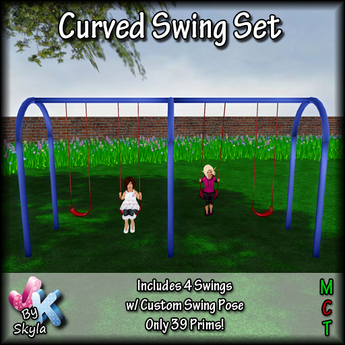 Second Life Marketplace - !JK! Curved Swing Set