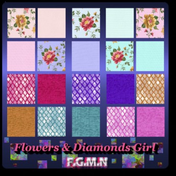 Second Life Marketplace - F.G.M.N/Flowers & Diamonds Girl