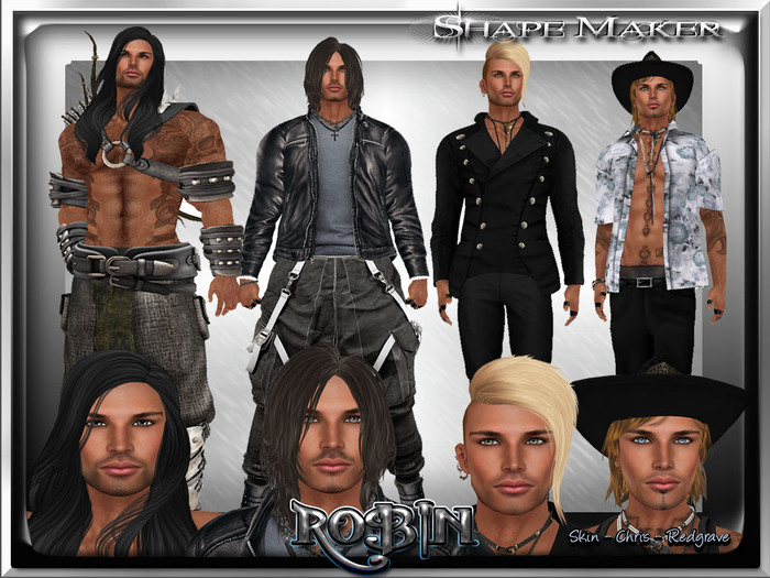 Second Life Marketplace - ++SHAPE MAKER++"ROBIN SHAPE"COMBO PACK