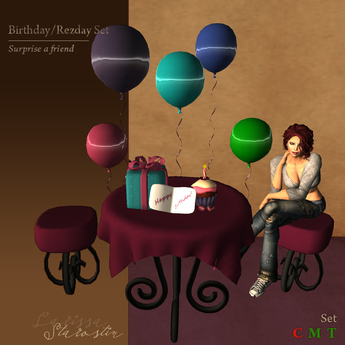 Second Life Marketplace - Birthday/Rezday Set (Lar's Workshop)