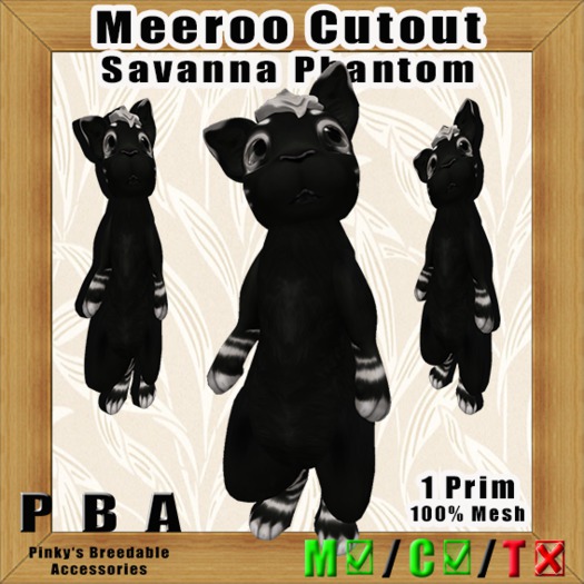 Second Life Marketplace - Meeroo Cutout Savanna Phantom