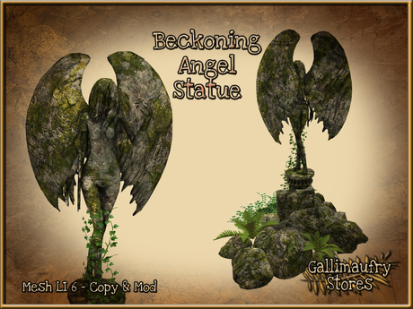 Second Life Marketplace - *GALLI* - MESH - Beckoning Angel Statue with ...