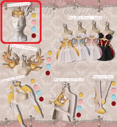 Second Life Marketplace - *The Mystic*Magician Crown (Red) Gacha