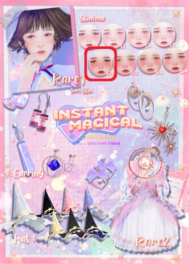 Second Life Marketplace - :700xuzu: Instant_magical gacha skin 01 (deep ...