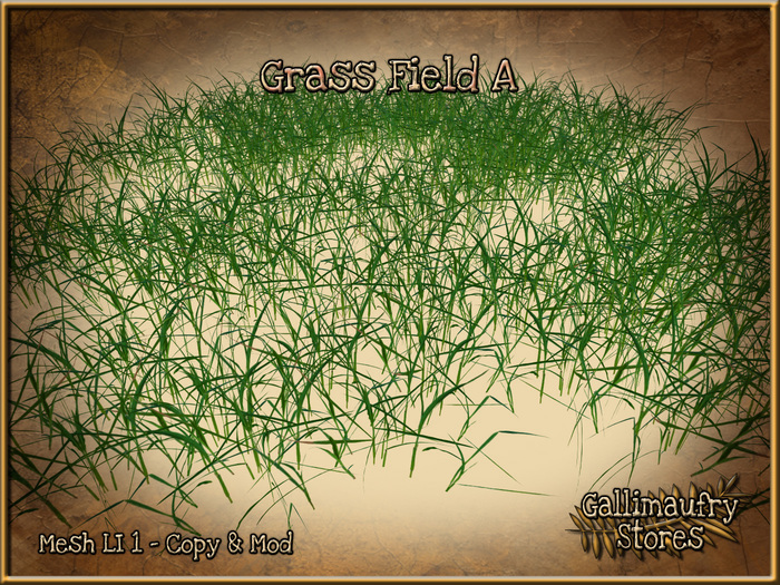 Second Life Marketplace - *GALLI* - MESH - Grass Field A - Copy & Mod ...