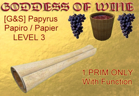 Second Life Marketplace - [G&S] Papyrus / Papiro Level 3 * with ...