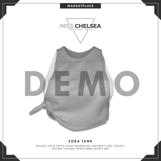 Second Life Marketplace - .miss chelsea. DEMO Zora Tank