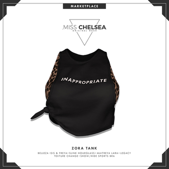 Second Life Marketplace - .miss chelsea. Zora Tank Inappropriate