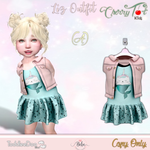 Second Life Marketplace - *Cherry Tot* TD/BEBE FItted Liz Outfit A ...
