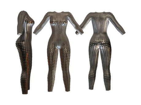 Second Life Marketplace - Full Perm Metal Spikes Rivets Body Suit Slink ...