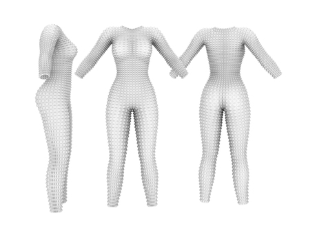 Second Life Marketplace - Dae Obj FBX Metal Spikes Rivets Body Suit ...