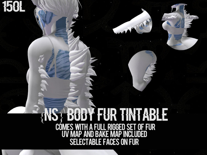 Second Life Marketplace - {NS} BODY FUR TINTABLE RIGGED