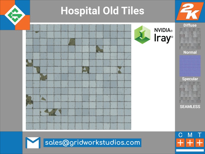 Second Life Marketplace - Hospital Old Tile