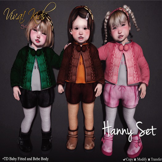 Second Life Marketplace - [Vk!] Hanny Set_Green_BOX