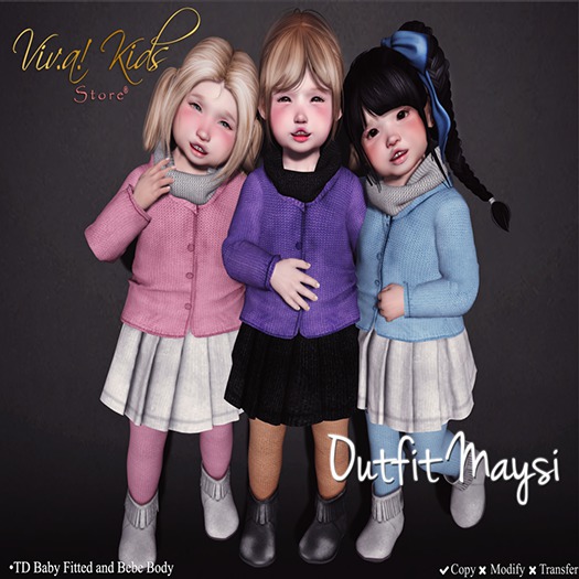 Second Life Marketplace - [Vk!] Outfit Maysi Purple_BOX