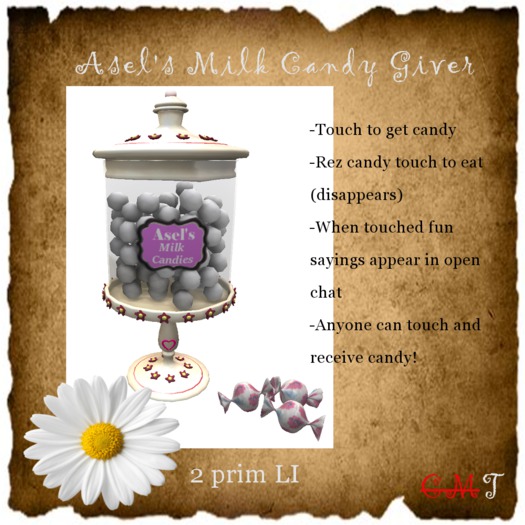Second Life Marketplace - Asel's Milk Candies! (packaged)