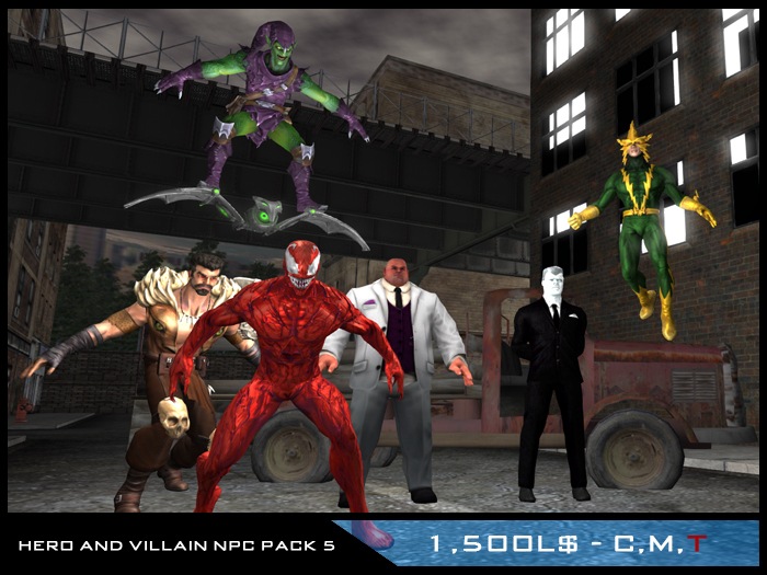 Second Life Marketplace - Hero and Villain NPCS Pack 5
