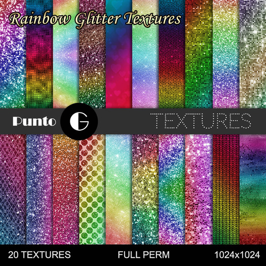 Second Life Marketplace - Rainbown Glitter Textures