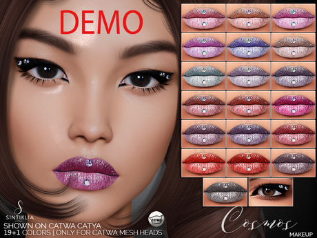 Second Life Marketplace - Sintiklia - Makeup Cosmos(CATWA) - DEMO