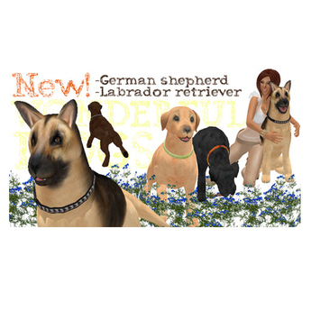 Second Life Marketplace - White Shepherd Dog - LOLO WONDERFUL Pet Dog