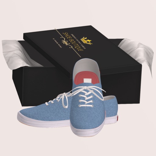 Second Life Marketplace - LIGHT D2 DENIM Ken's Canvas Sneaker Shoes ...
