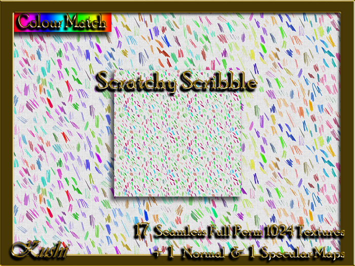 Second Life Marketplace - Scratchy Scribble Textures